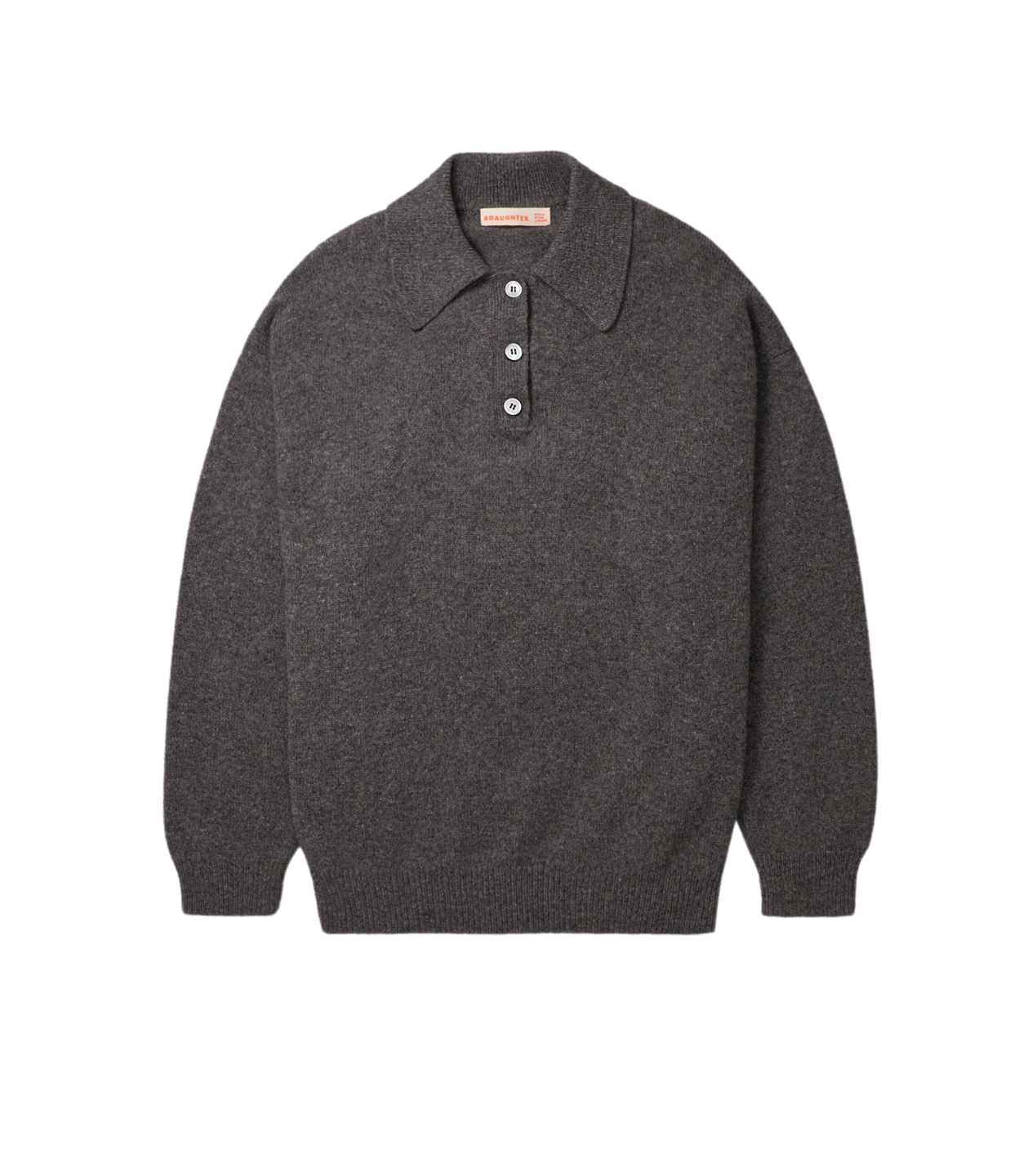 Edith Plain Polo Top in Derby Grey – Mode Sportif