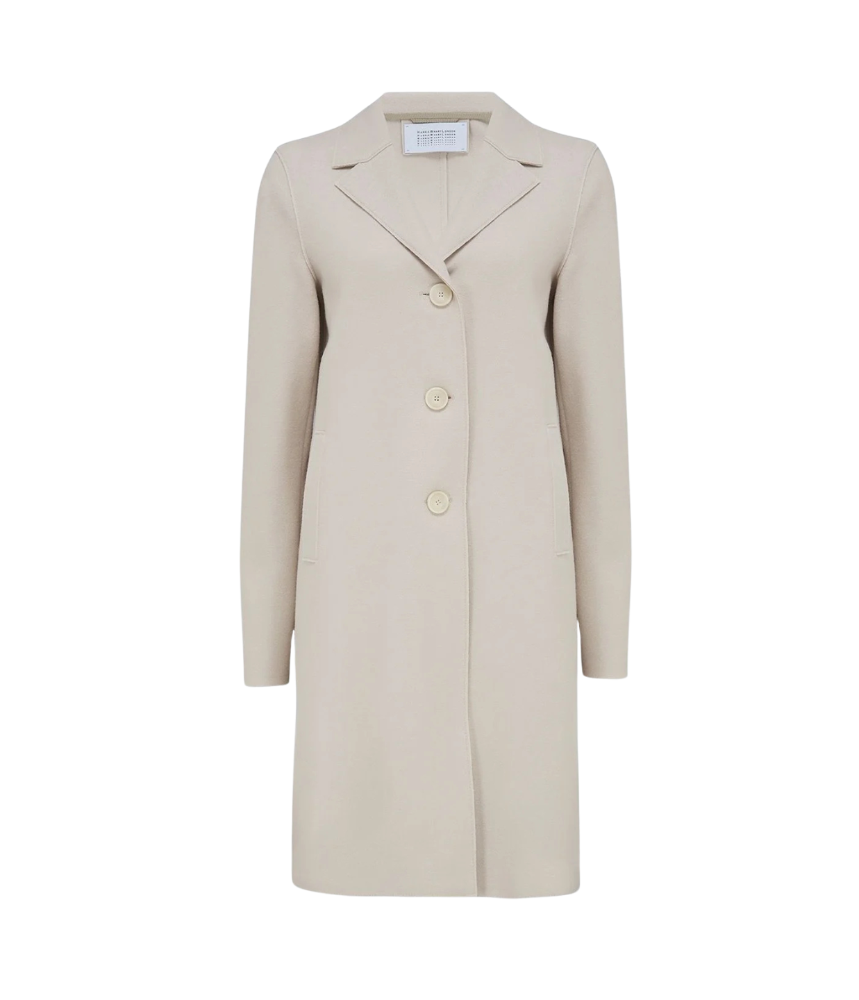 Boxy Light Pressed Wool Coat in Cream – Mode Sportif