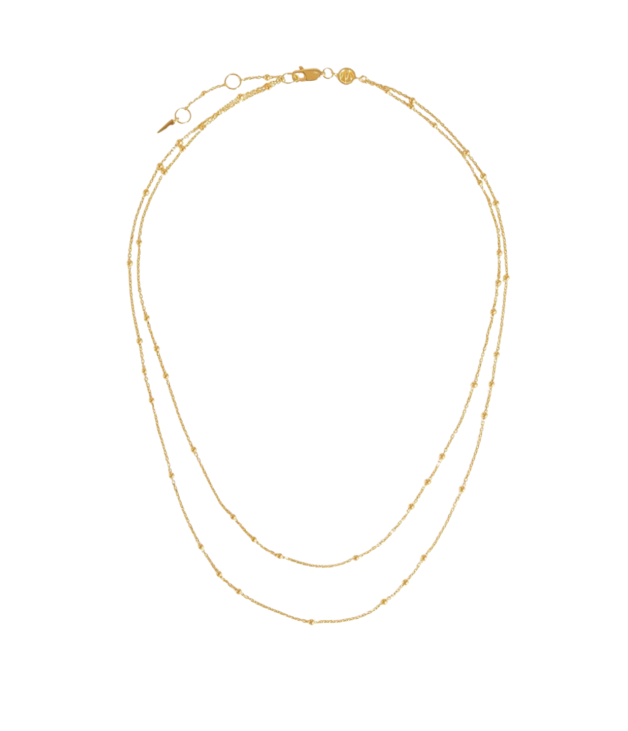 Double Chain Necklace in Gold – Mode Sportif