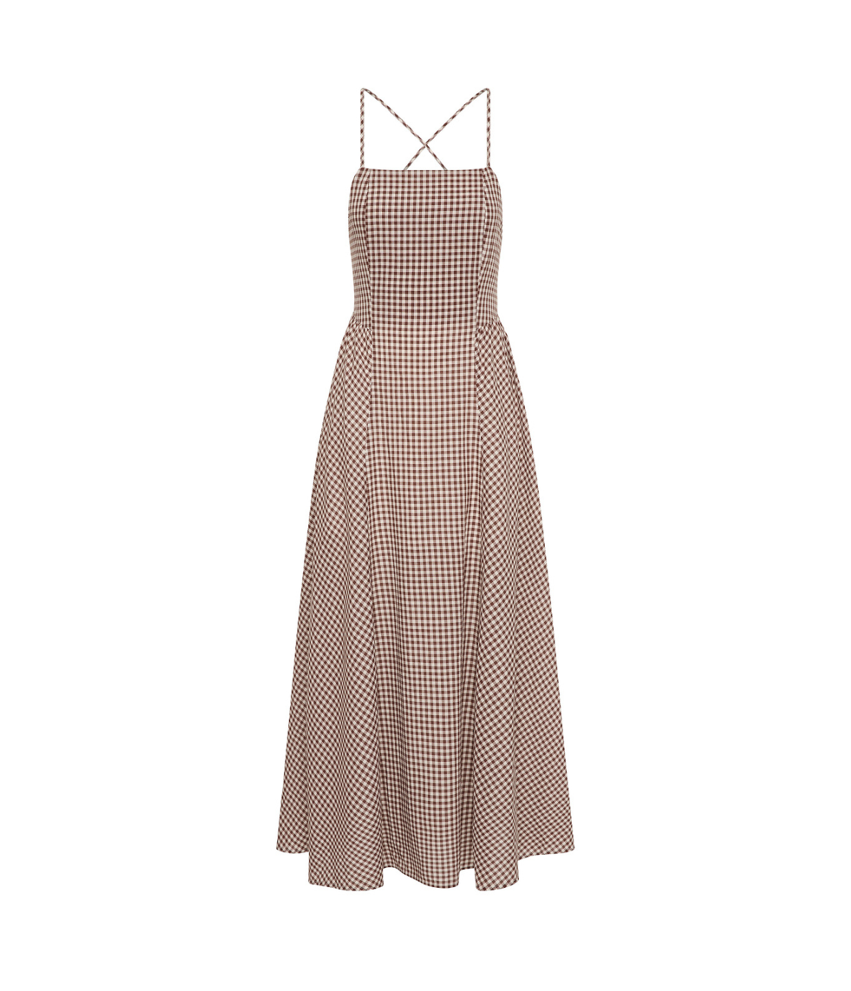Posse Callie Maxi Dress in Mocha Gingham – Mode Sportif