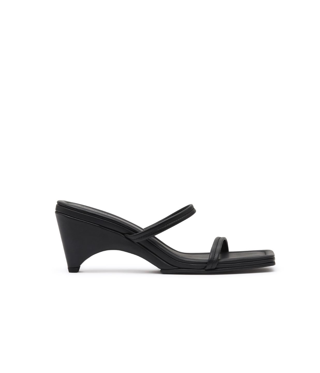 St Agni Double Strap Arc Wedge in Black – Mode Sportif