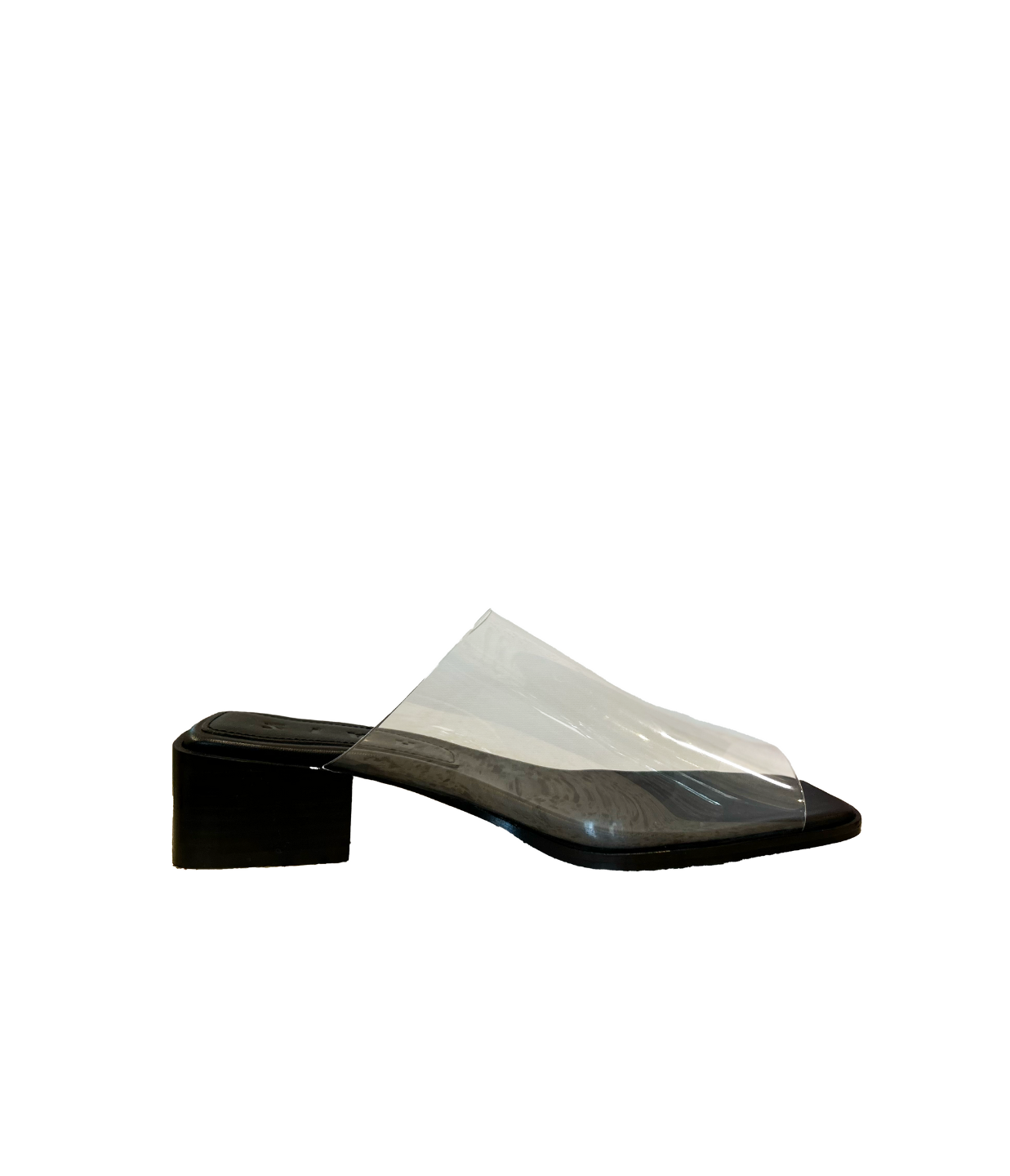 Transparent Heel in Transparent Black – Mode Sportif